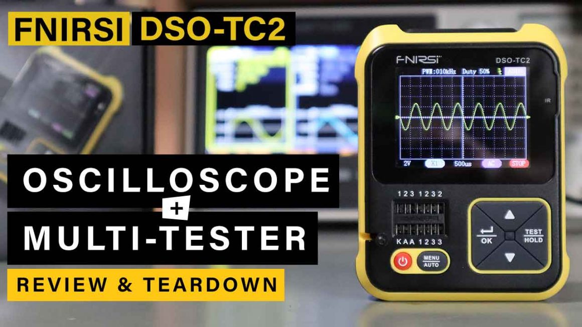 FNIRSI DSO-TC2 Oscilloscope & Multi-Component Tester - TechCorner.TV